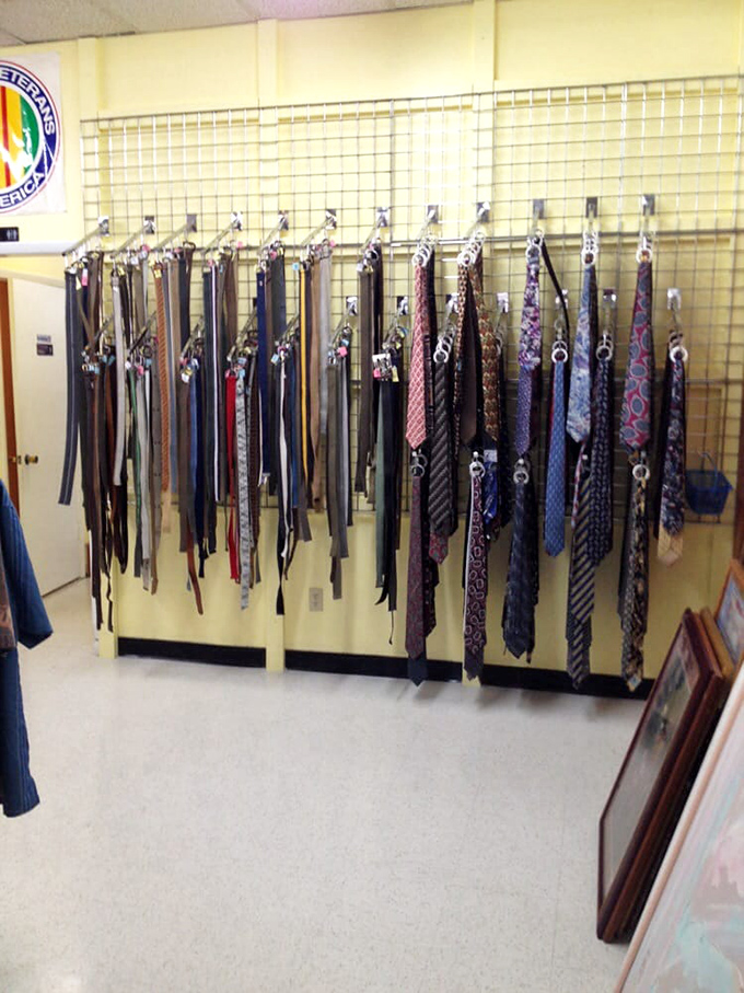 The necktie collection&mdash;where corporate America's cast-offs hang like colorful stalactites, waiting to adorn a new collar or perhaps become a crafty table runner.