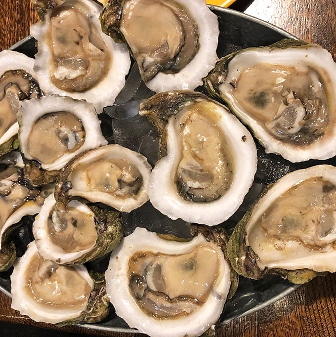 These oysters aren't just seafood; they're little cups of ocean perfection. Fresh, briny, and ready for a squeeze of lemon&mdash;nature's perfect appetizer. 