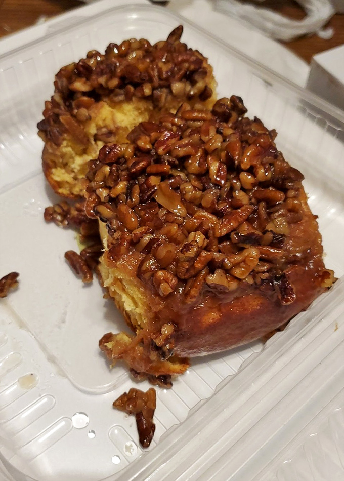 Not all heroes wear capes; some come topped with pecans and caramel in a take-out container that won't judge you for eating directly over the sink.