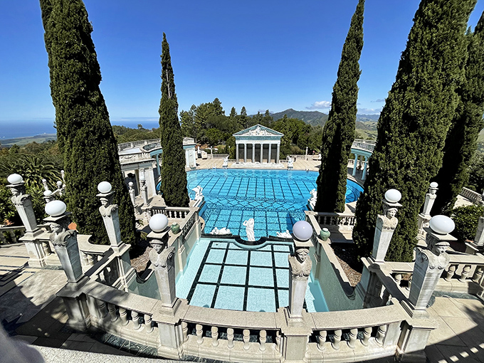 The Neptune Pool isn't just a swimming spot&mdash;it's where mermaids would vacation if they won the lottery. Those Roman columns weren't exactly available at Home Depot.