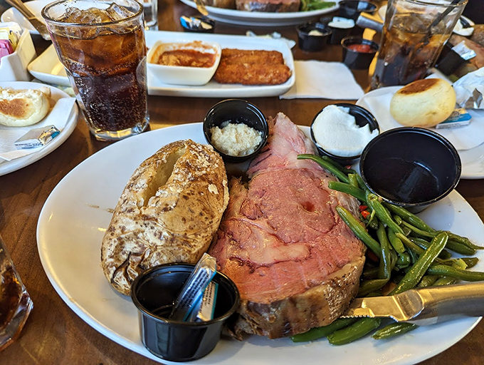 Prime rib so tender it practically melts before you even pick up your fork.