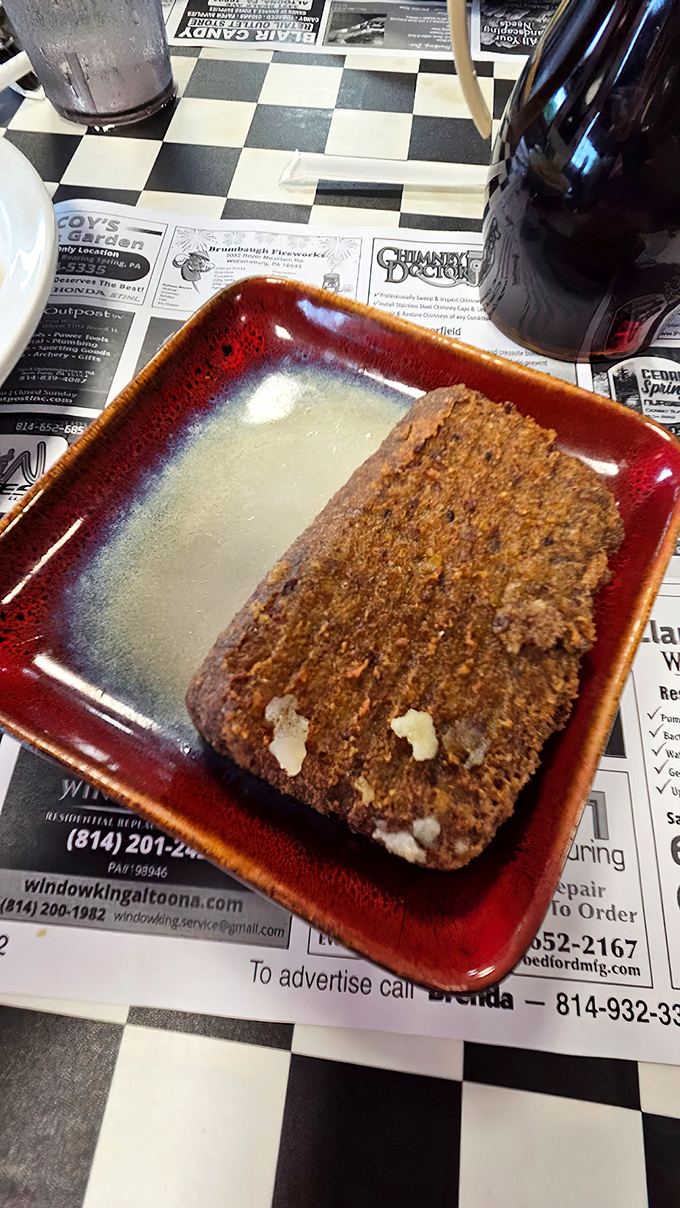 Scrapple &ndash; Pennsylvania's breakfast of champions. This crispy slice of regional tradition divides tourists but unites locals in culinary solidarity.