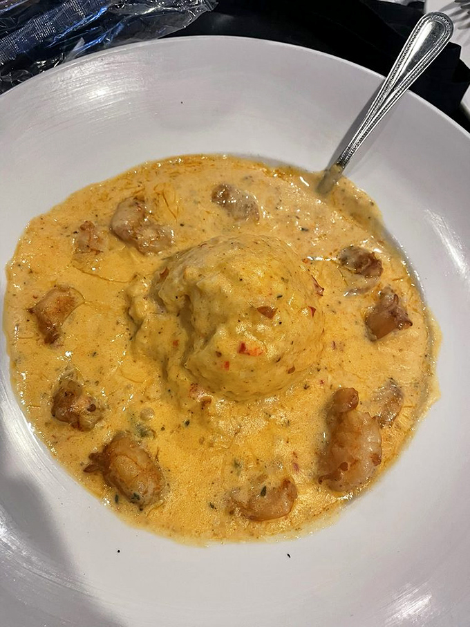The legendary shrimp and grits &ndash; where plump crustaceans swim in a creamy sea that makes you question why you'd eat grits any other way.