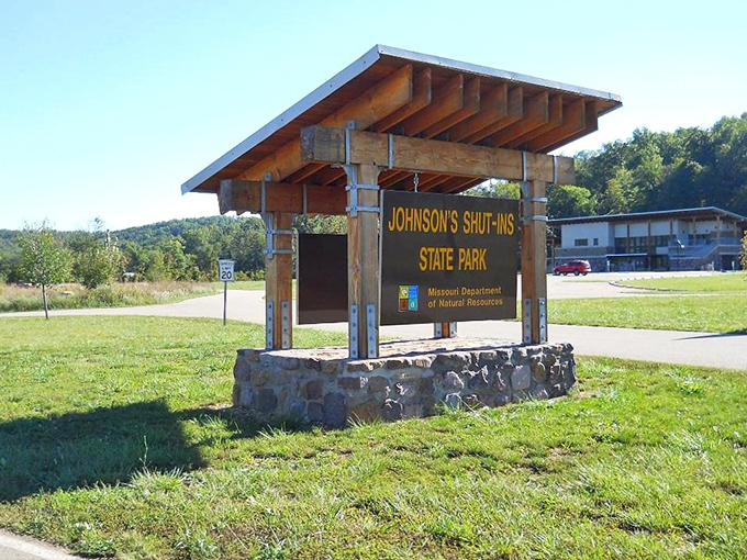 The welcoming gateway to geological wonder. Like finding the entrance to Narnia, but with more sunshine and fewer talking animals.