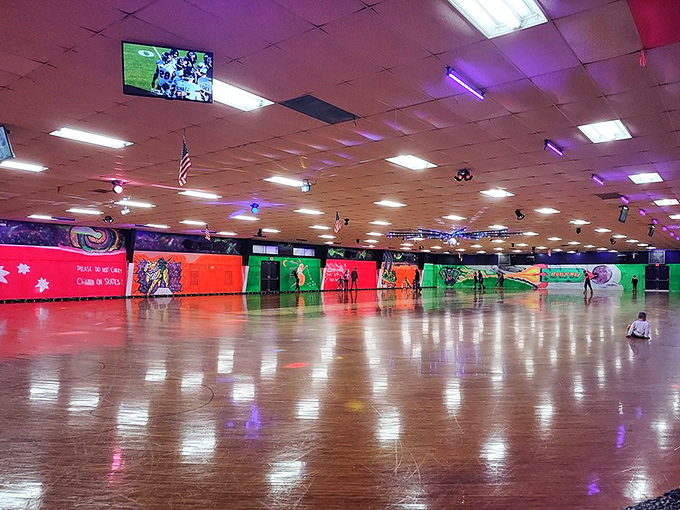 The local roller rink proves some joys are timeless—where today's kids wobble around to pop music just like their grandparents did to disco.
