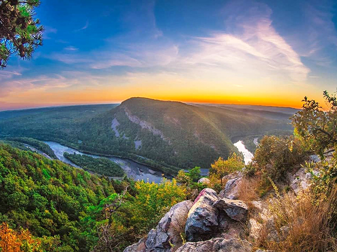 Sunset at the Gap transforms ordinary mountains into extraordinary silhouettes. Mother Nature showing off her lighting director skills to spectacular effect.