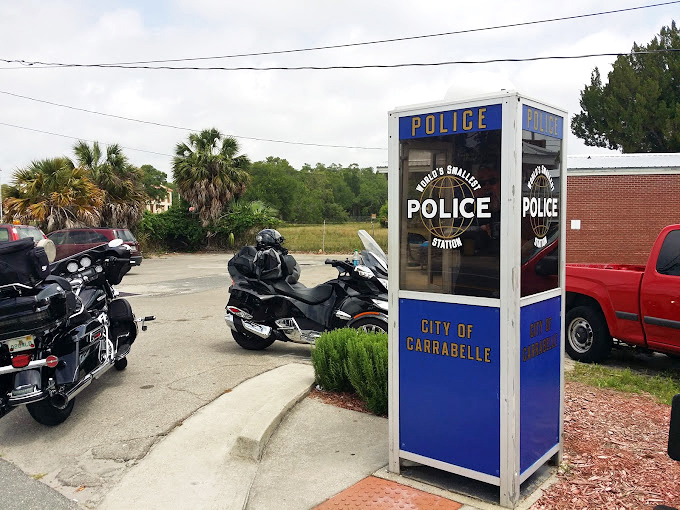 Even the biggest motorcycles look enormous next to this tiny testament to creative community problem-solving.