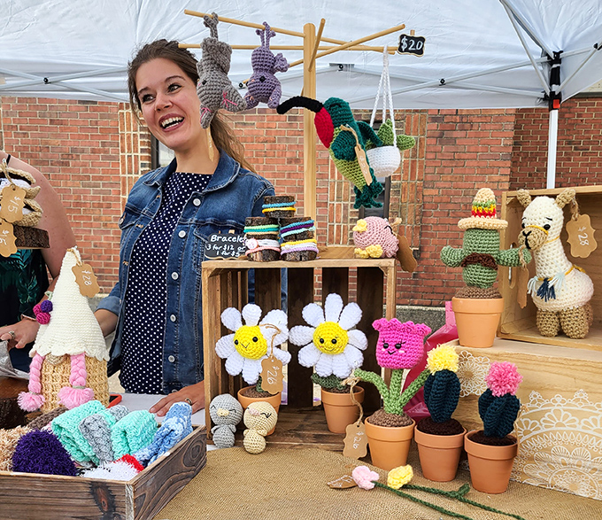 Crocheted cacti and smiling daisies that never need watering&mdash;the perfect plants for those of us with historically black thumbs.