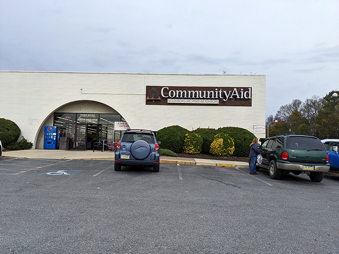 Community Aid's simple exterior belies the labyrinth of treasures within. Like finding a perfect avocado, what's inside is what really counts!