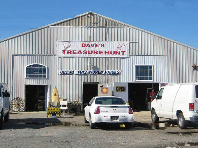 Dave's Treasure Hunt lives up to its name with a no-frills exterior hiding untold wonders within its metal walls.