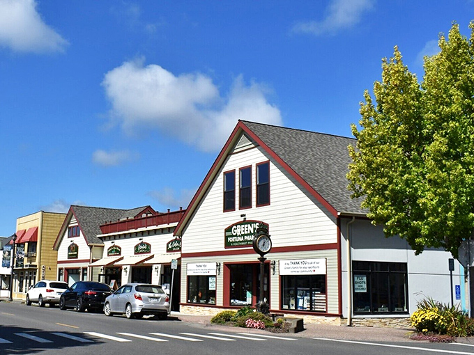 Fortuna's tree-lined streets and modern touches blend seamlessly, proving small-town California can be both quaint and contemporary.