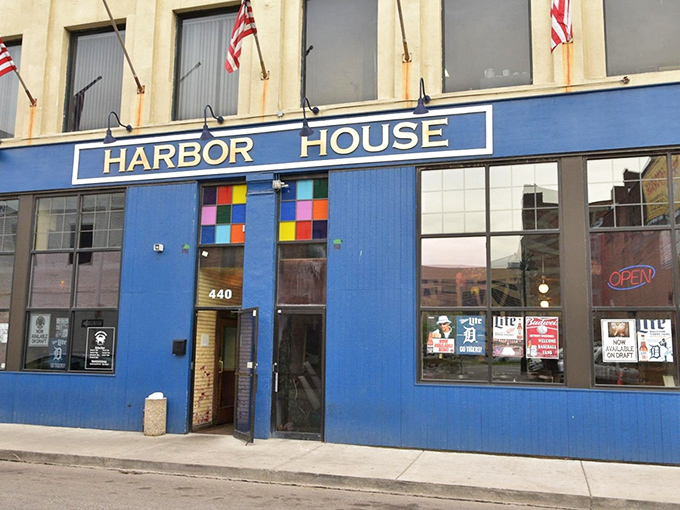 Harbor House's bold blue exterior stands tall in Detroit &ndash; a beacon for seafood lovers since before Instagram existed.