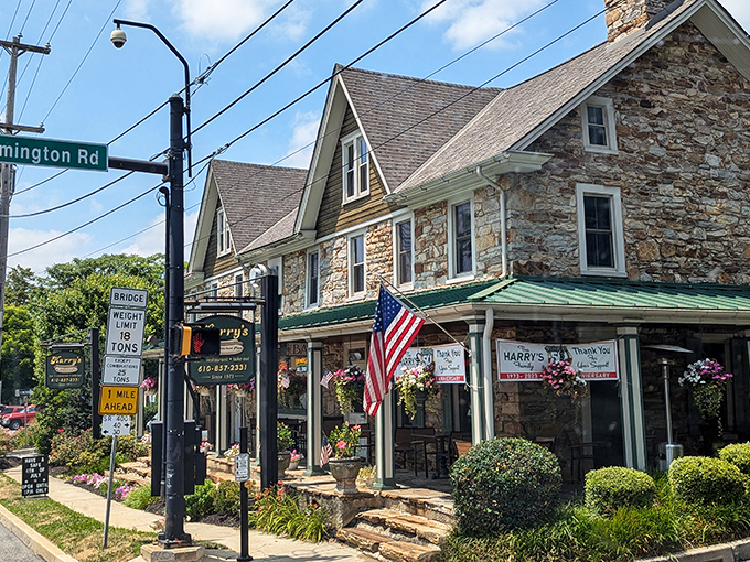 Harry's Hot Dogs' stone building looks like it could tell stories. The hot dogs inside are writing new ones daily.