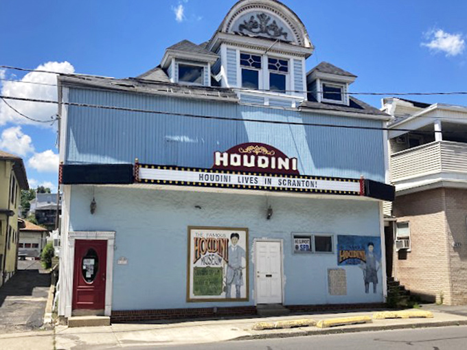 "Houdini Lives in Scranton" promises the marquee, and inside, the magic certainly does. No escape from being amazed here!