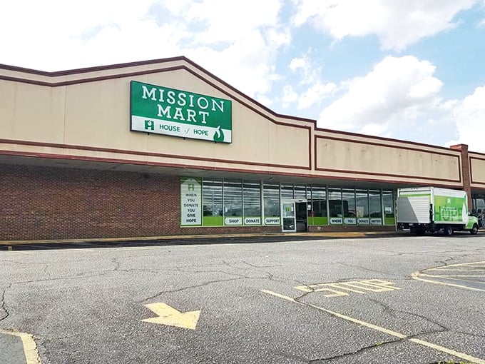 Mission Mart's spacious interior could swallow hours of your day. That furniture display alone deserves your attention.