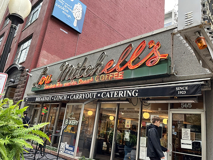 Lou Mitchell's neon sign has been guiding hungry Chicagoans to breakfast bliss since before color TV existed.