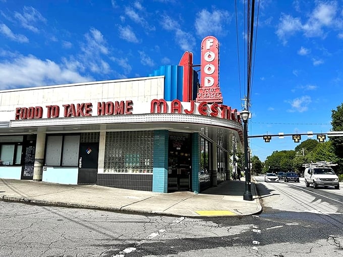 The Majestic's vintage marquee has been Atlanta's breakfast lighthouse since FDR was president. Some neon signs are national treasures.