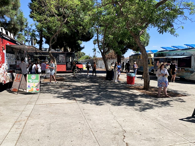 Shaded pathways lead to endless discoveries in this tree-lined treasure hunting paradise every Sunday.