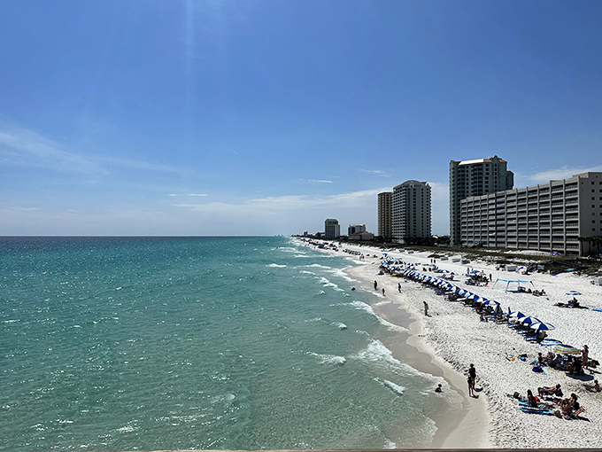 Where the sand is so white, you'll wish you'd packed sunglasses for your feet!