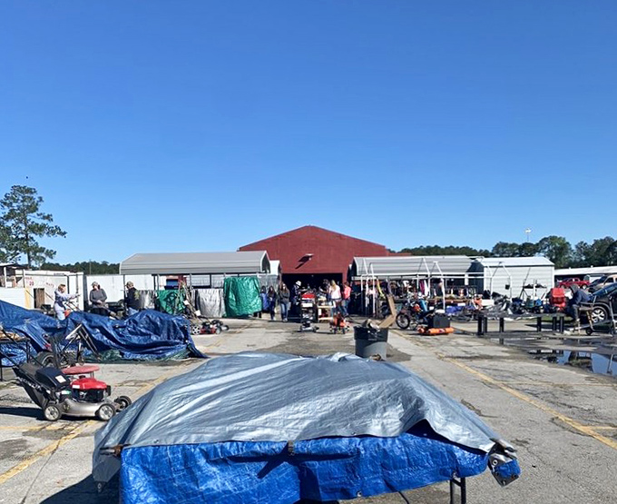 Pecan Park's open-air market offers that perfect blend of Florida sunshine and bargain-hunting shade.