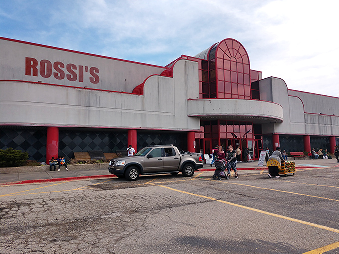 Rossi's retro storefront promises the thrill of the hunt inside &ndash; a temple to the gods of secondhand treasures.