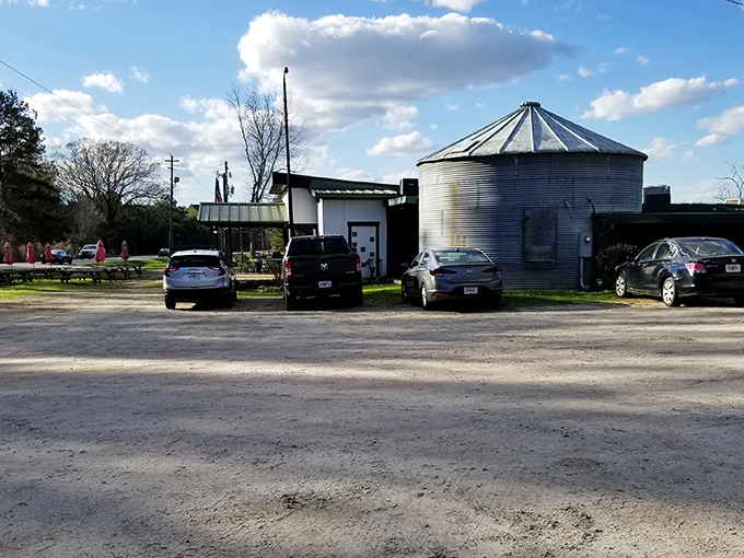 Only in small-town Georgia would you find a world-class steakhouse next to an actual farm silo.