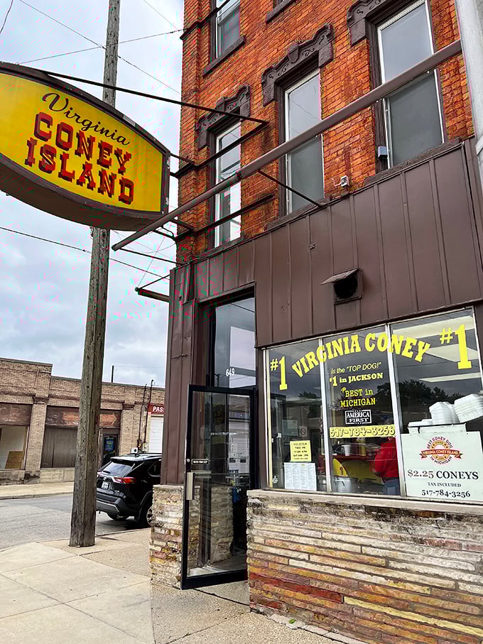 The great coney rivalry of Jackson continues at Virginia's, where brick buildings house hot dog legends.