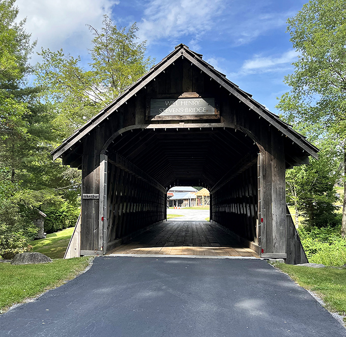 The Will Henry Stevens Bridge welcomes travelers with old-school charm. No GPS required&mdash;just follow the path to simpler times.