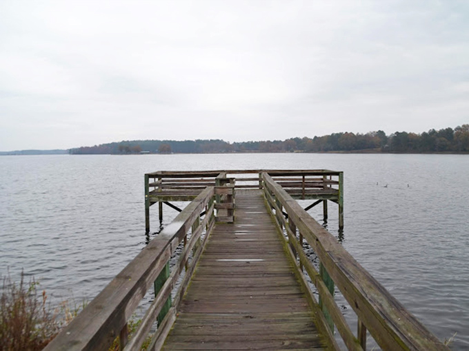 The stately Marlboro County Courthouse anchors Bennettsville's town square, its red roof and clock tower visible for blocks around.