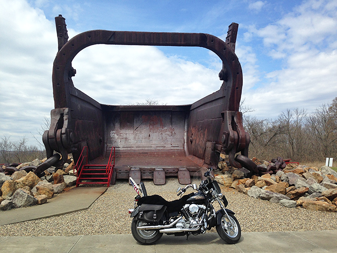 Park your Harley here for the ultimate tough-guy photo op. Even bikers look tiny next to this beast! 