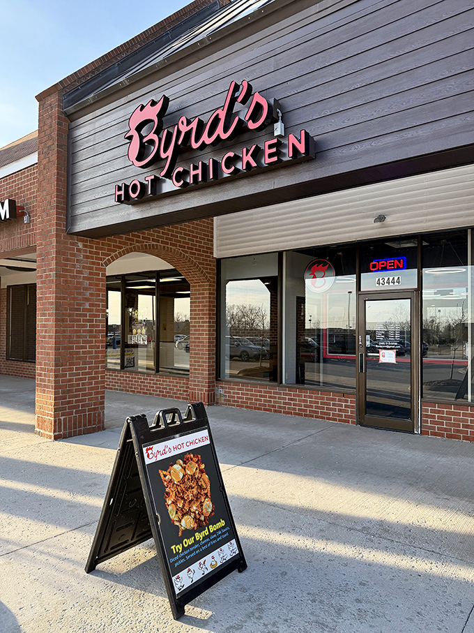 When the sandwich board outside advertises hot chicken, you know you're about to embark on a delicious adventure. 