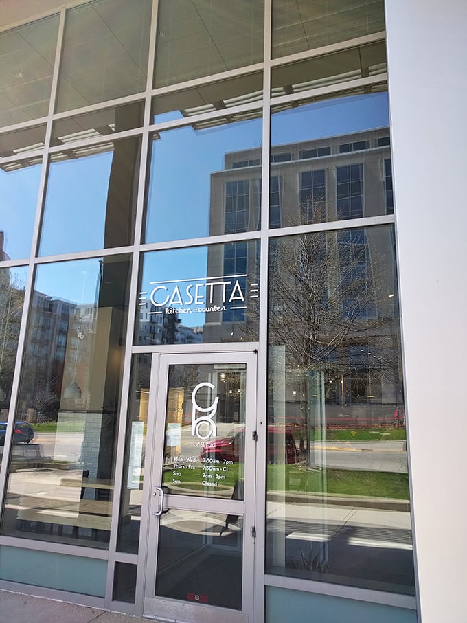 Sunlight streams through Casetta's windows, illuminating sandwich possibilities. Like finding a little slice of Milan in Madison.