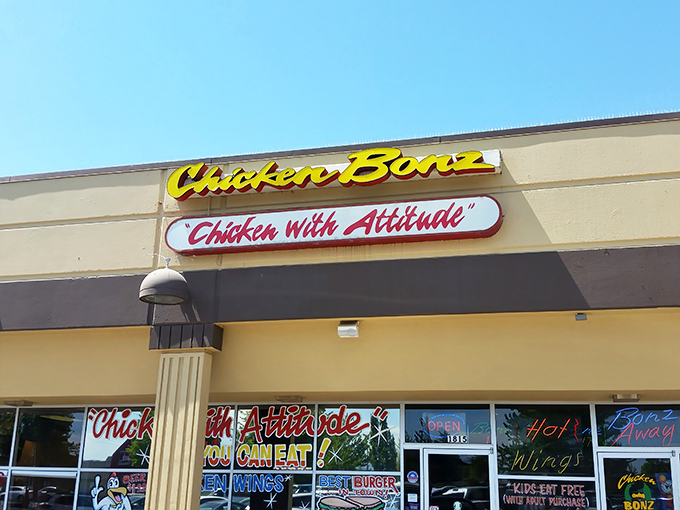 "Chicken with Attitude" isn't just a slogan &ndash; it's a promise of flavor that this unassuming storefront delivers in spades.