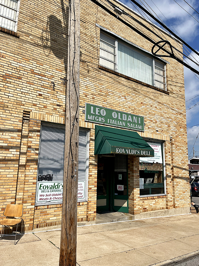The vintage "Leo Oldani" sign above Eovaldi's is like a time portal to when sandwiches were made with reverence and without shortcuts.