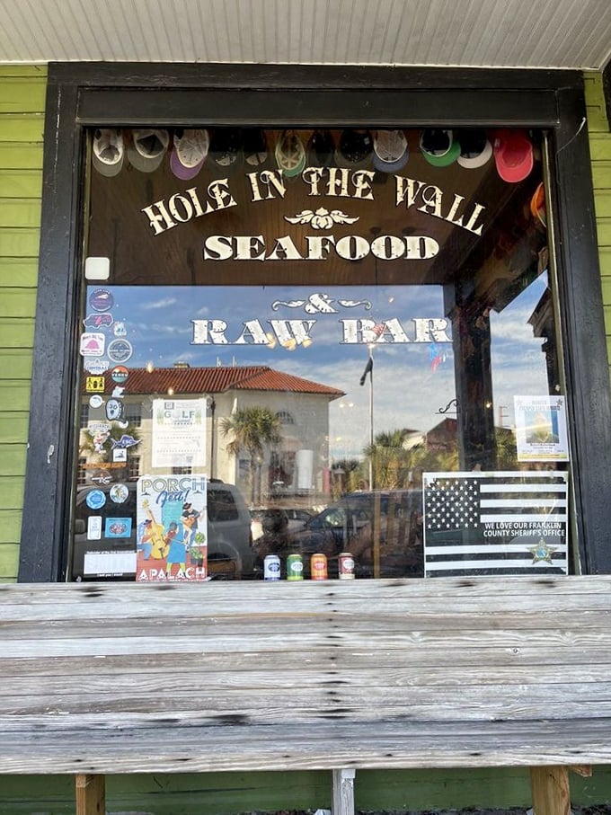 True to its name, this Apalachicola gem is literally a hole in the wall, where fishing hats decorate the entrance and grouper reigns supreme.
