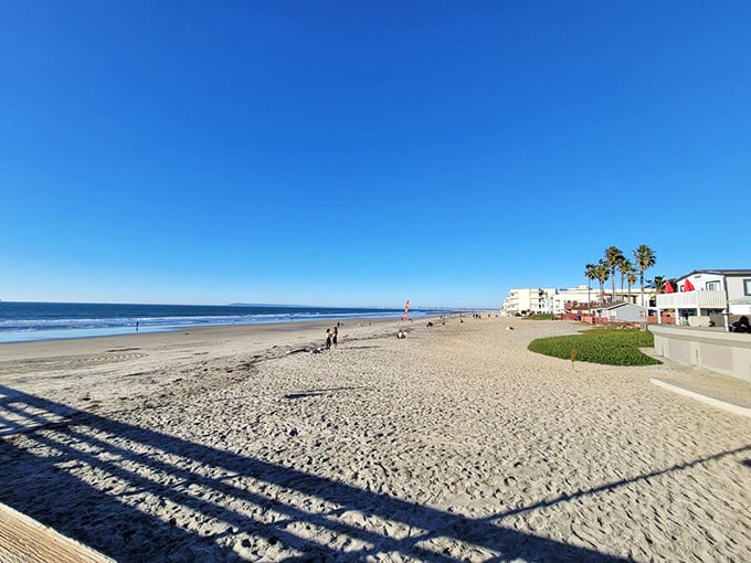 This wide sandy canvas proves that sometimes the best art gallery has no walls, just endless sky. 