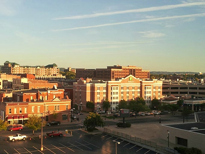 La Crosse's brick buildings glow like a vintage postcard, where every sunset feels like a small miracle.