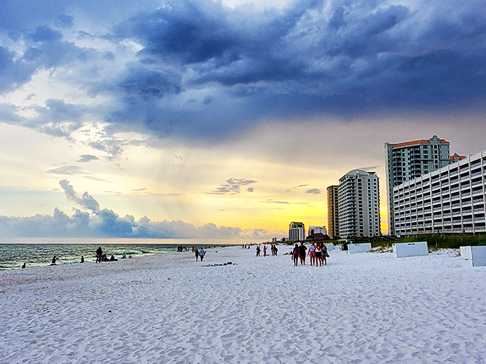 Navarre's perfect shoreline &ndash; where land and water negotiate their boundaries with gentle waves.
