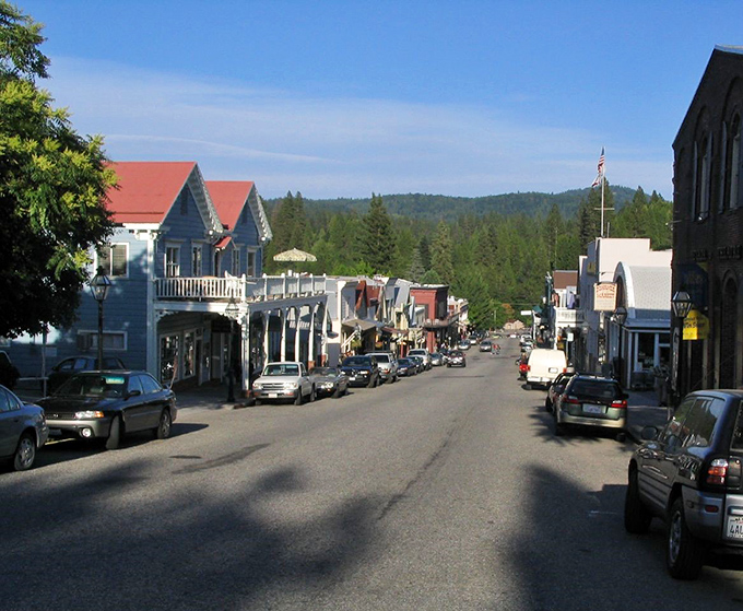 The clock tower in Nevada City stands as a timeless reminder that some places are worth preserving exactly as they were.