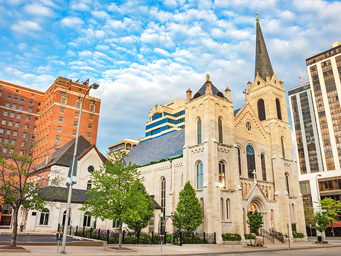 Downtown Peoria's mix of architectural styles creates a visually interesting streetscape. Perfect for window shopping without emptying your retirement account.