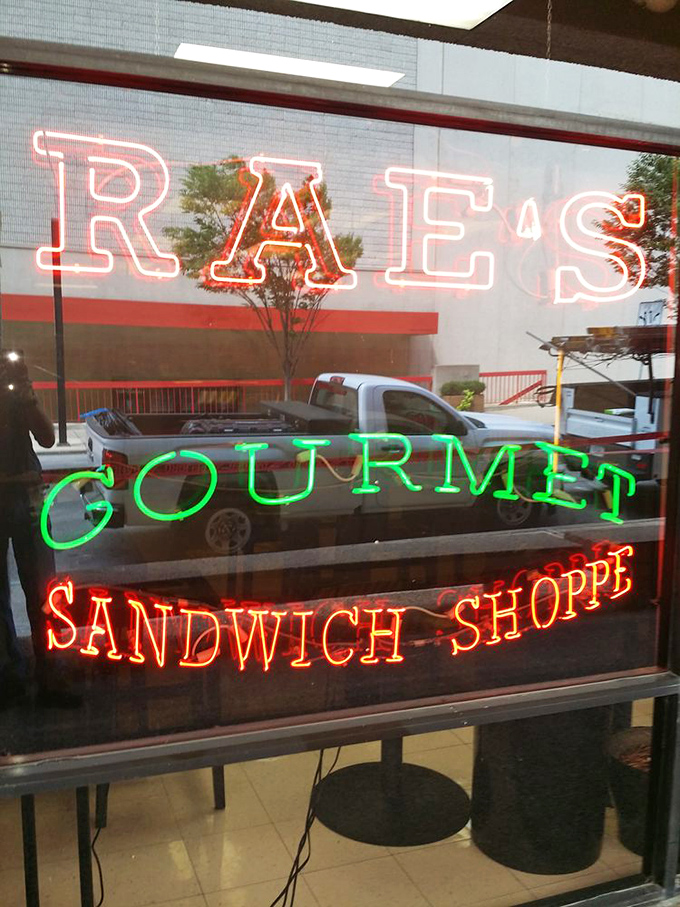 Those vibrant red, green, and white neon lights aren't just for show&mdash;they're fair warning that ordinary sandwiches need not apply here.