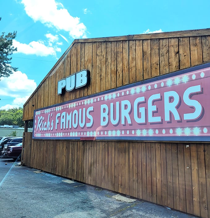 The rustic charm of Rich's is the perfect disguise for a burger joint that punches way above its weight class.