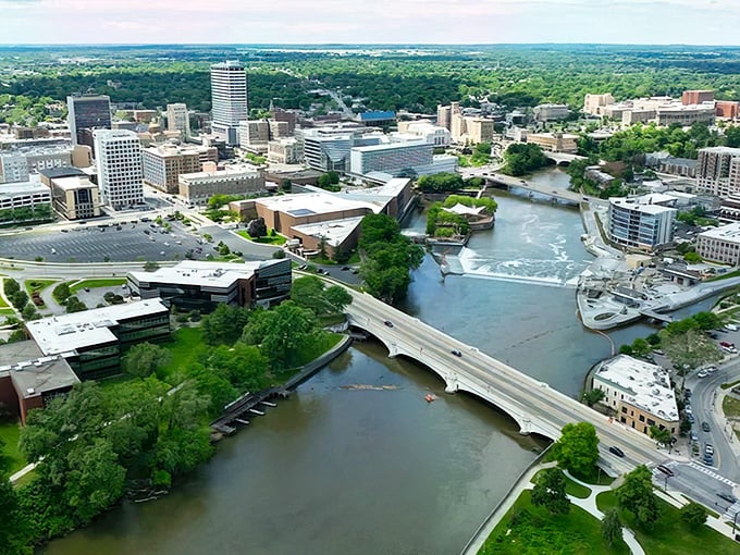 A riverboat adds nostalgic charm to South Bend's waterfront. Mark Twain would approve of both the scenery and the affordable living.