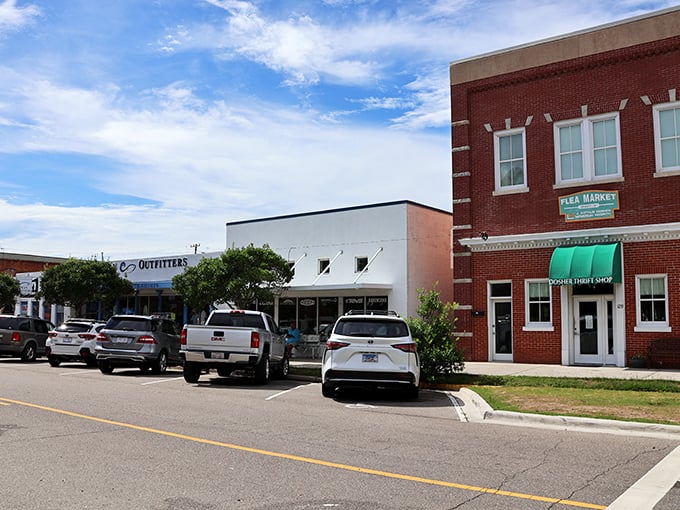 There’s nothing flashy—just the kind of main street that’s perfected the art of unhurried living.