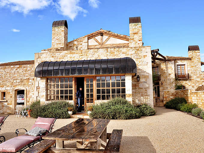 Countryside charm with a touch of sophistication. This stone cottage looks like it's been telling wine stories for centuries.