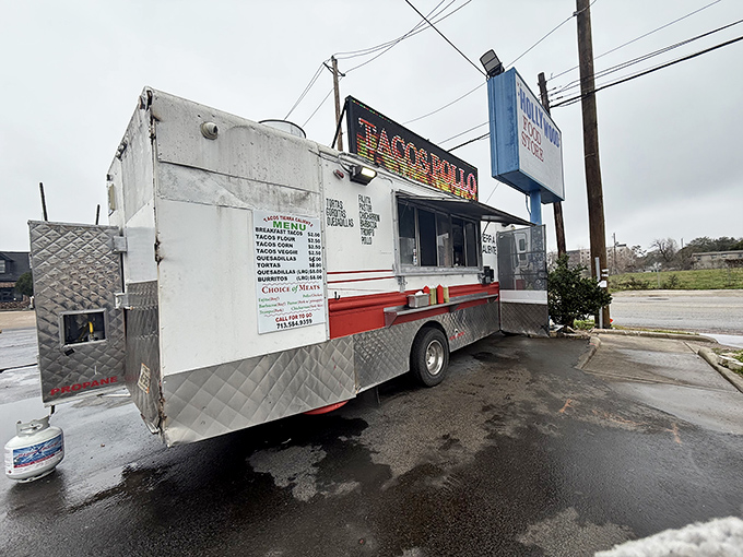 Parked like a culinary sentinel, this unassuming taco truck has probably witnessed more food epiphanies than a cooking show.