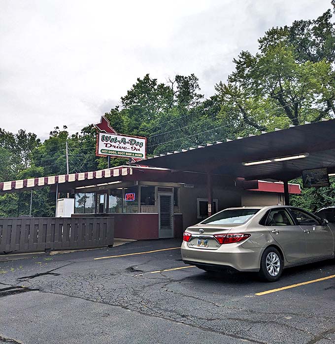 The red and white awning at Wot-A-Dog isn't just sheltering cars&mdash;it's protecting a delicious Ohio tradition.