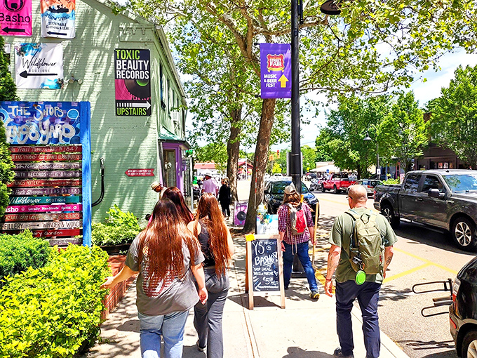 Where creativity meets small-town charm, and every colorful storefront promises something delightfully unexpected inside those doors.