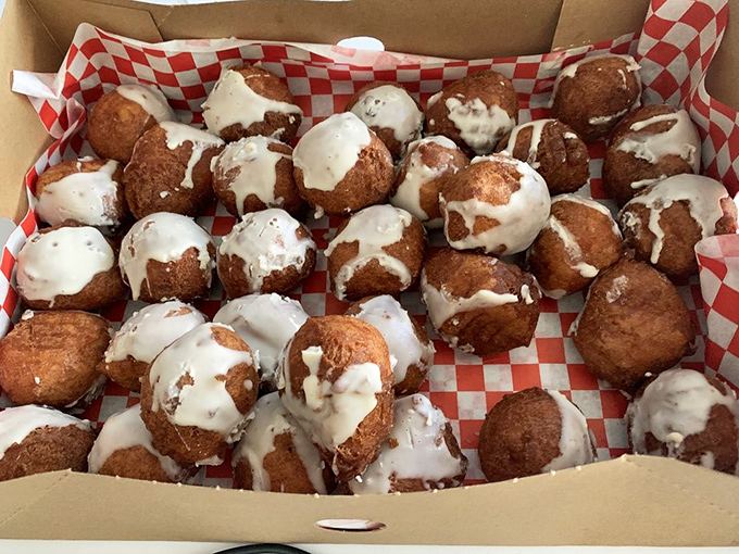 Apple fritters that could make a pastry chef weep&mdash;golden, glazed spheres of joy that people literally cross county lines to experience. Worth every mile.