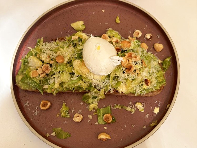 Avocado toast that makes you understand why millennials can't afford houses. Worth every penny and possibly worth selling your furniture for.